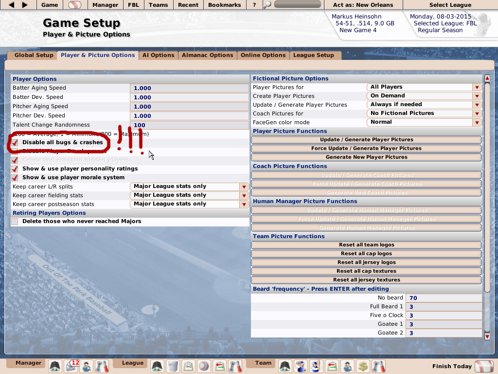 6 new OOTP 9 screens - OOTP Developments Forums
