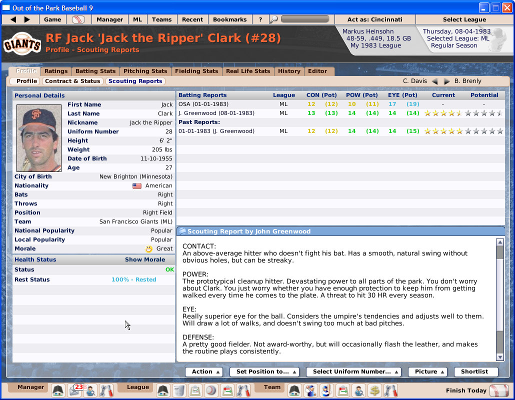 First OOTP 9 Screenshots!! - OOTP Developments Forums