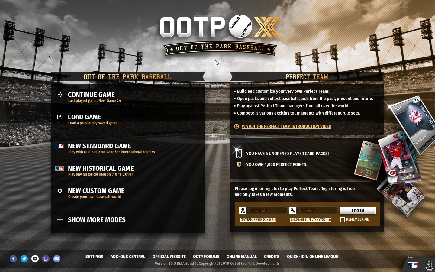 Out of the Park Baseball - A Baseball Management Simulation Game ...