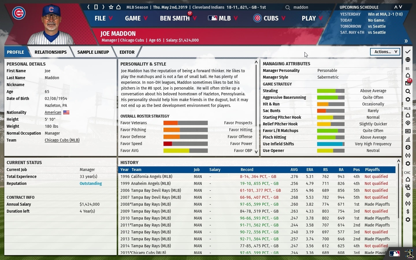 Out of the Park Baseball - A Baseball Management Simulation Game ...